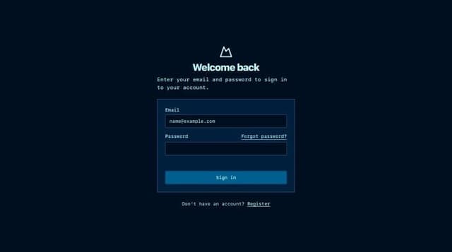 SaaS login page | A shadcn/ui and v0 generation - v0