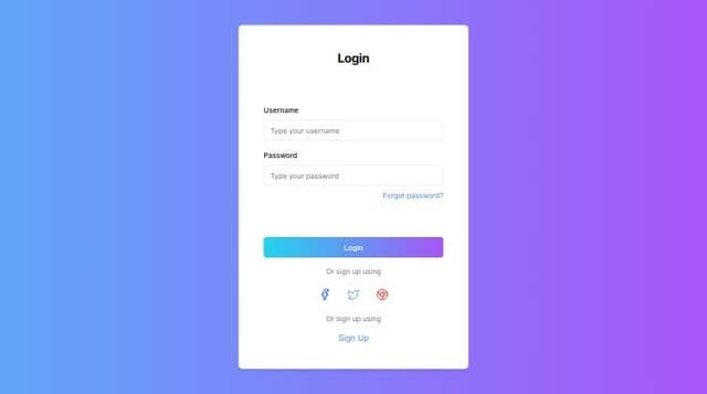 login page including multiple automatic login methods | A shadcn/ui and ...