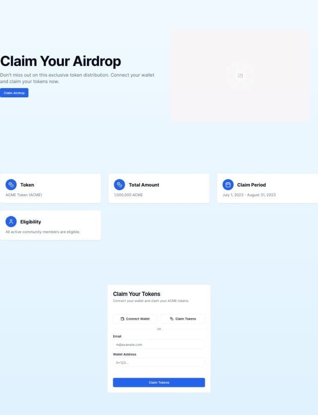 An airdrop web app for claiming token . Just like hamster kombat | A ...