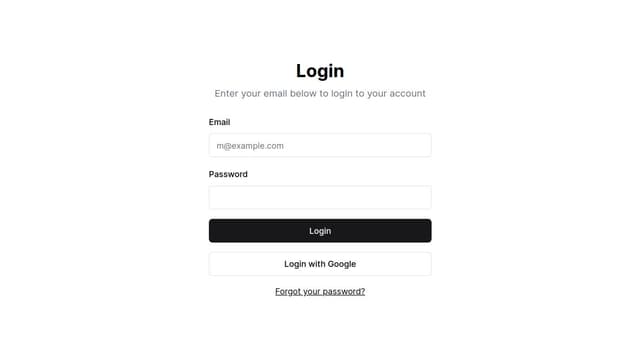 A login page with two login options, email and password and also sign ...