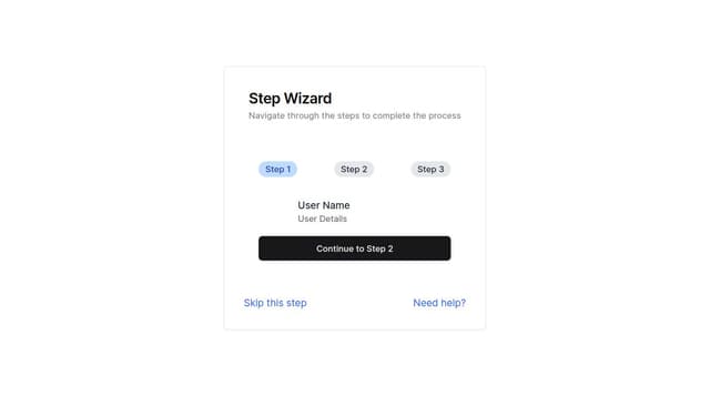 create step wizard using shadcn | A shadcn/ui and v0 generation - v0