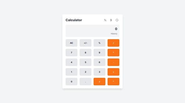 Calculator for my ai based chat app Have all the feature of calculator ...