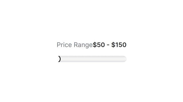 Dual slider price range selector | A shadcn/ui and v0 generation - v0