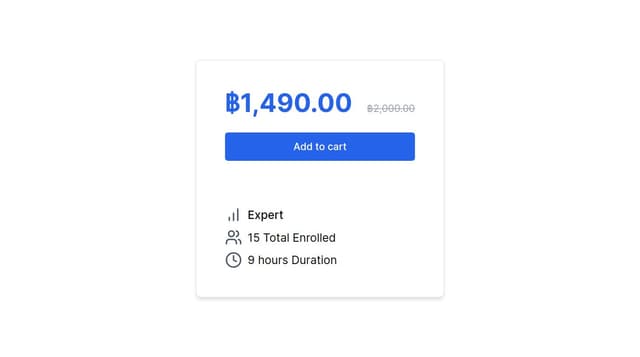 Make a card like this. use react-icons for icons | A shadcn/ui and v0 ...