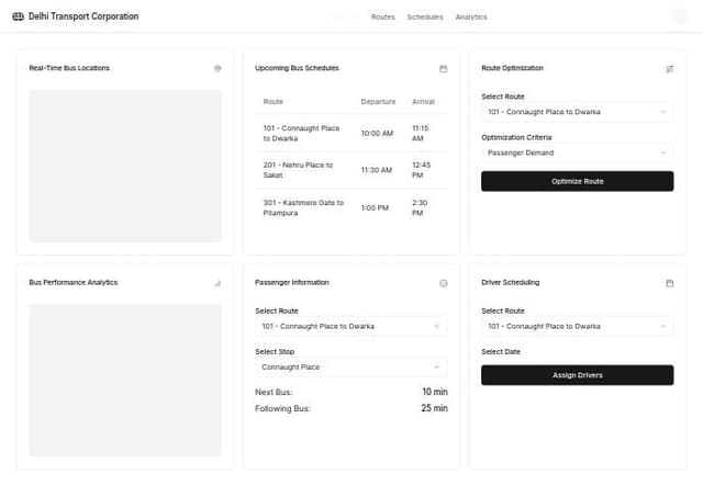 Automated Bus Scheduling and Route Management System for Delhi ...