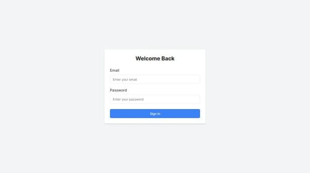 a simple and modern login page view for cash control app | A shadcn/ui ...