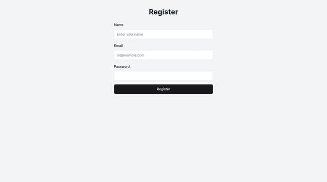 create a simple register form using gray colors | A shadcn/ui and v0 ...