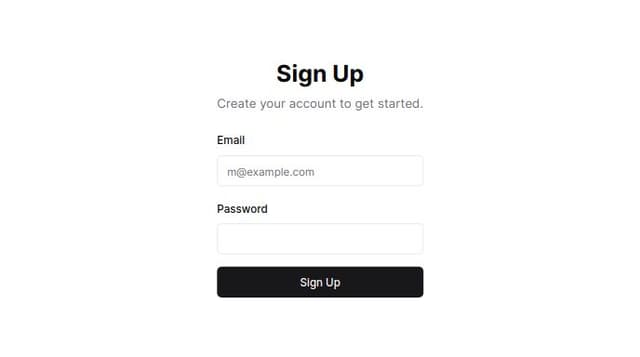 create a signup form with email passsword | A shadcn/ui and v0 generation - v0