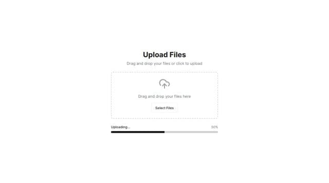 create a file uploading ui with progress bar | A shadcn/ui and v0 ...