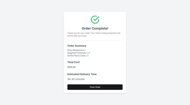 make a mobile order complete screen | A shadcn/ui and v0 generation - v0
