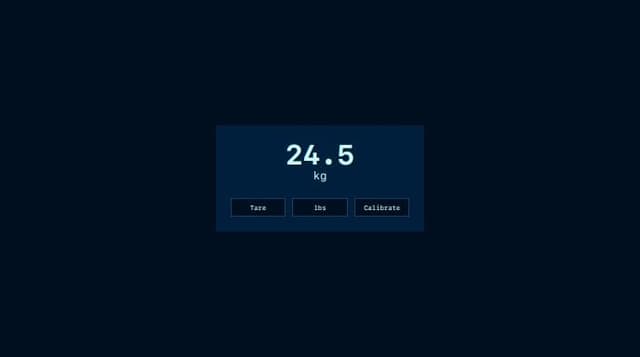 an desktop app that emulates the interface of a digital weighing ...