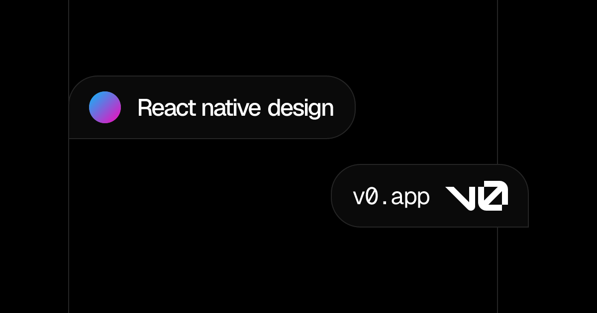 React native design - v0 by Vercel