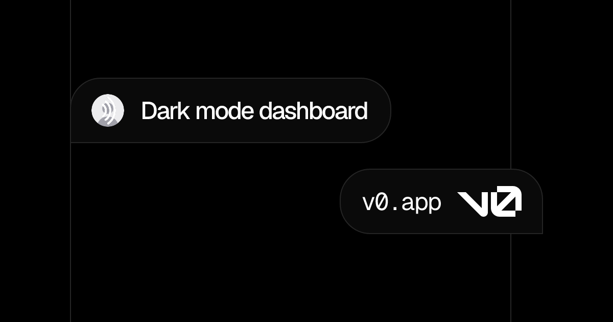 Dark mode dashboard - v0 by Vercel