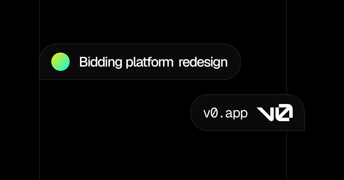 Bidding platform redesign - v0 by Vercel
