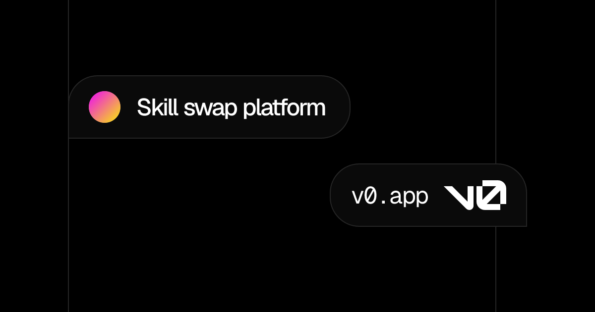 Skill swap platform - v0 by Vercel