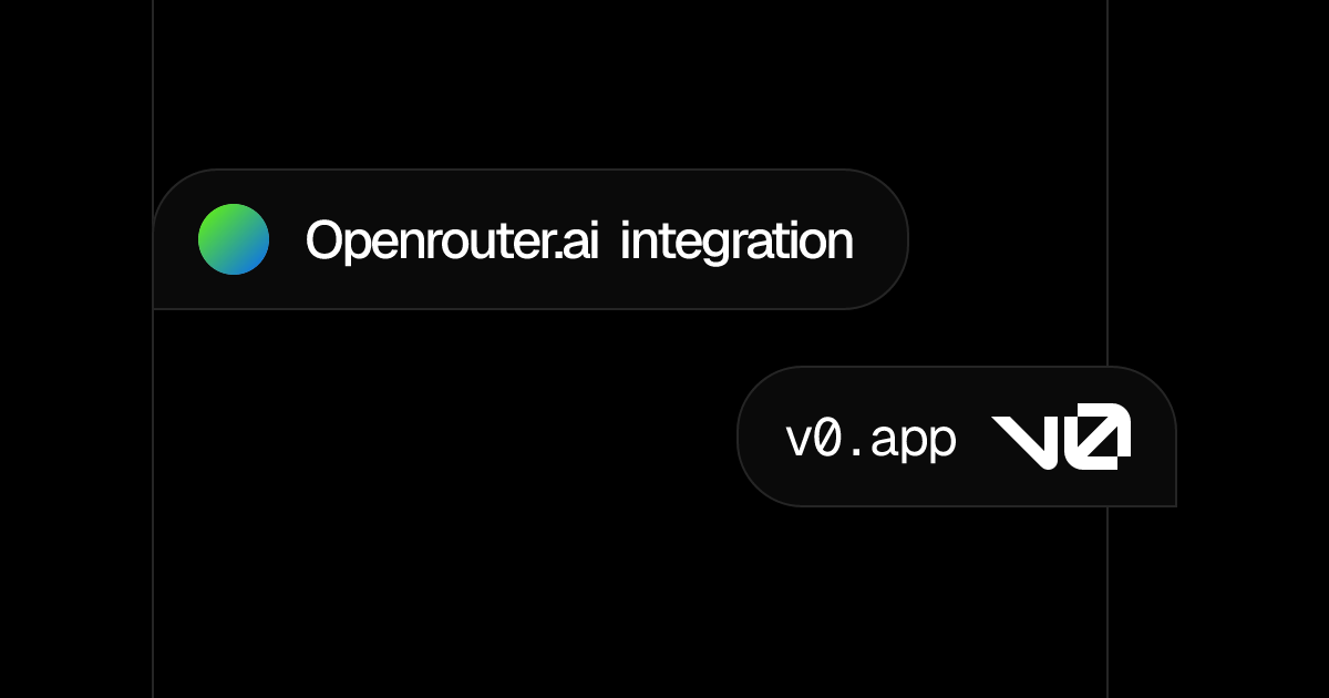 Openrouter.ai integration - v0 by Vercel