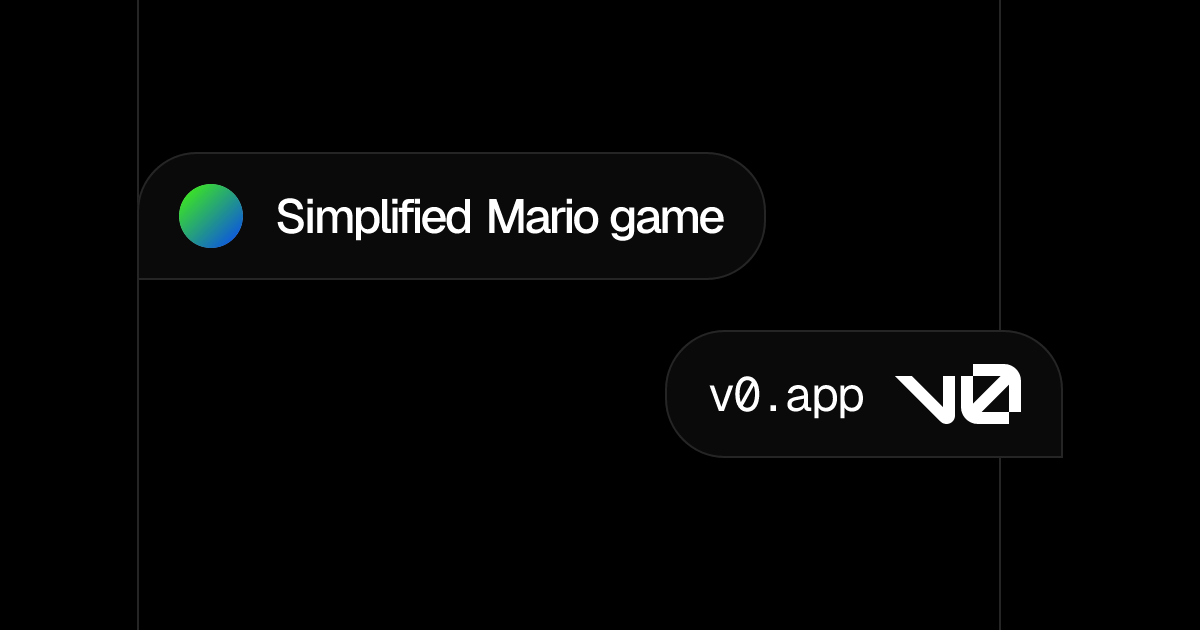 Simplified Mario game - v0 by Vercel