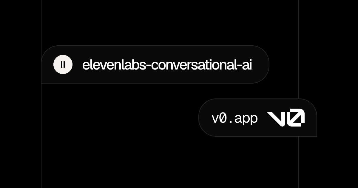 elevenlabs-conversational-ai - v0 by Vercel