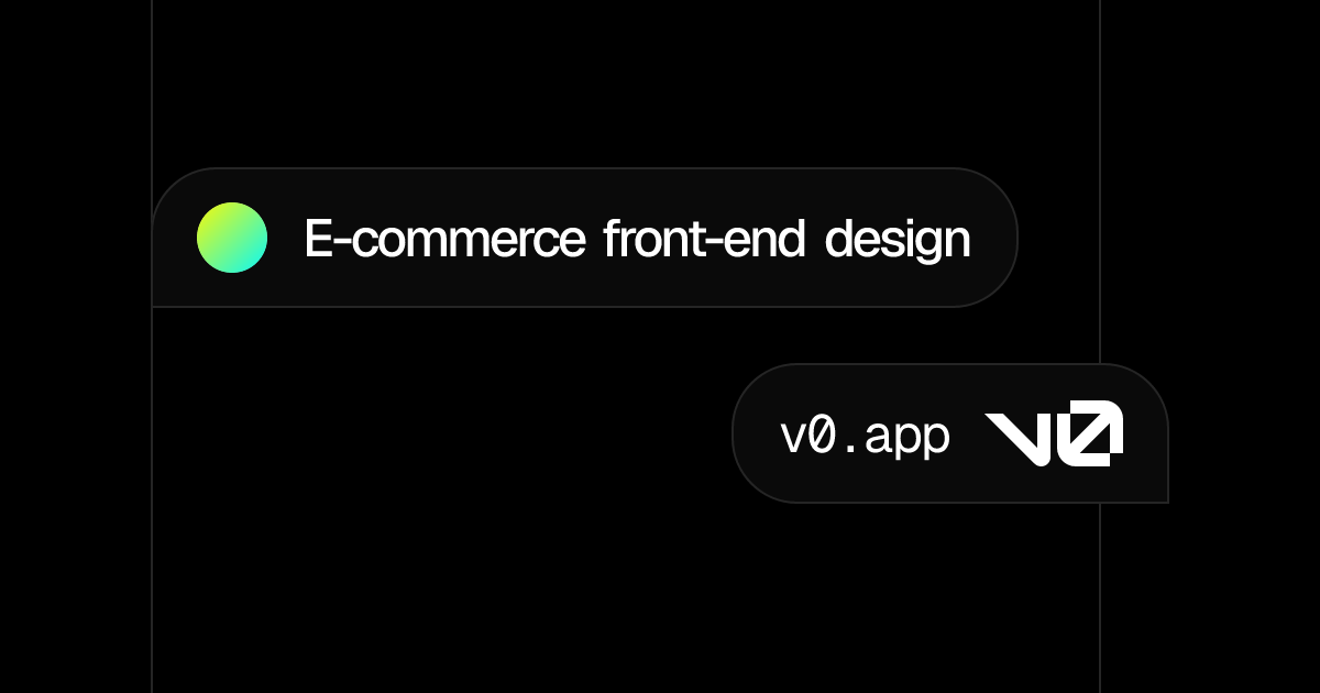 E-commerce front-end design - v0 by Vercel