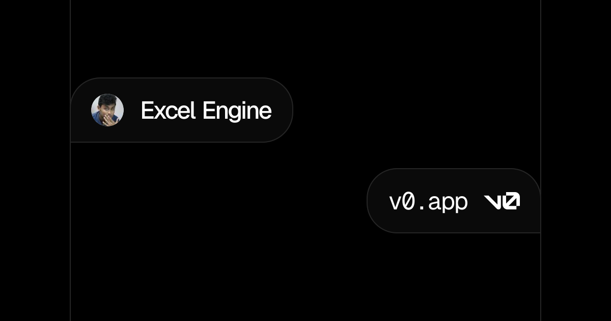 Excel Engine - v0 by Vercel