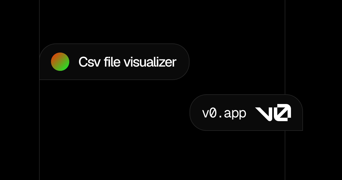 Csv file visualizer - v0 by Vercel