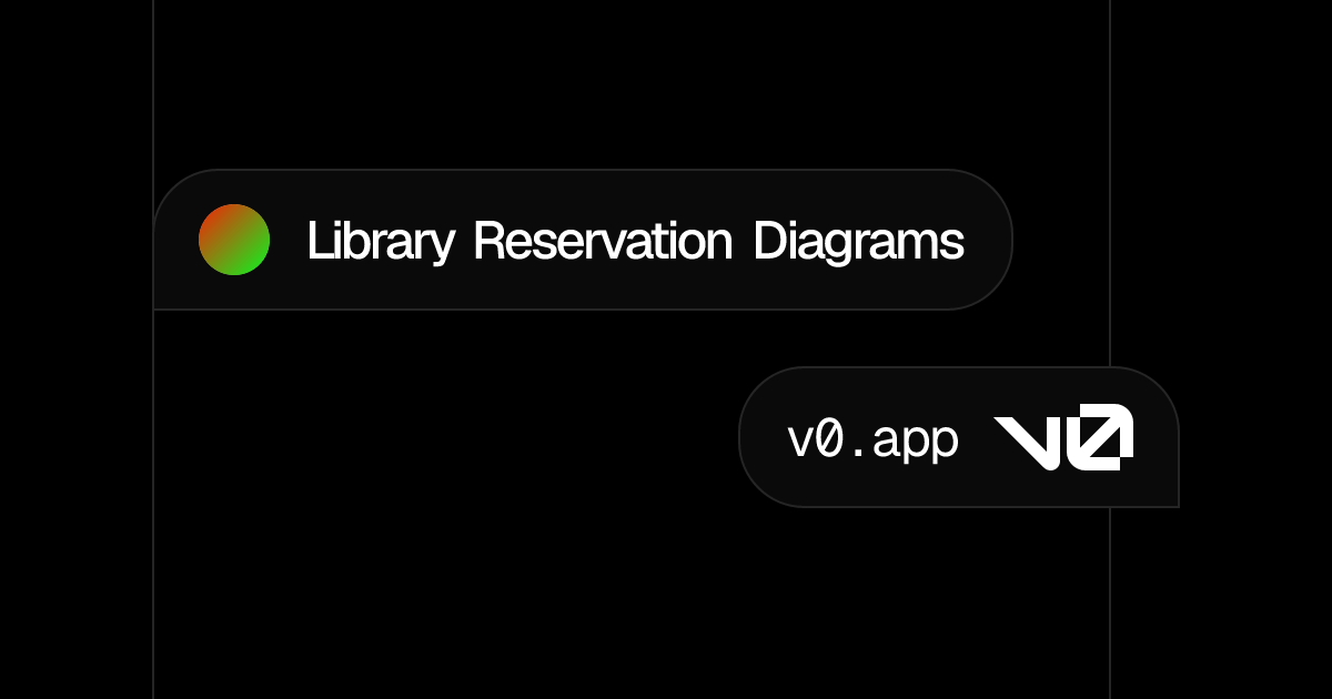 Library Reservation Diagrams - v0 by Vercel