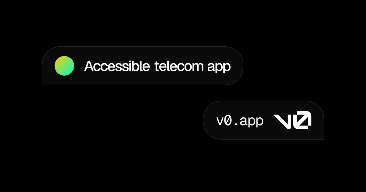Accessible telecom app - v0 by Vercel