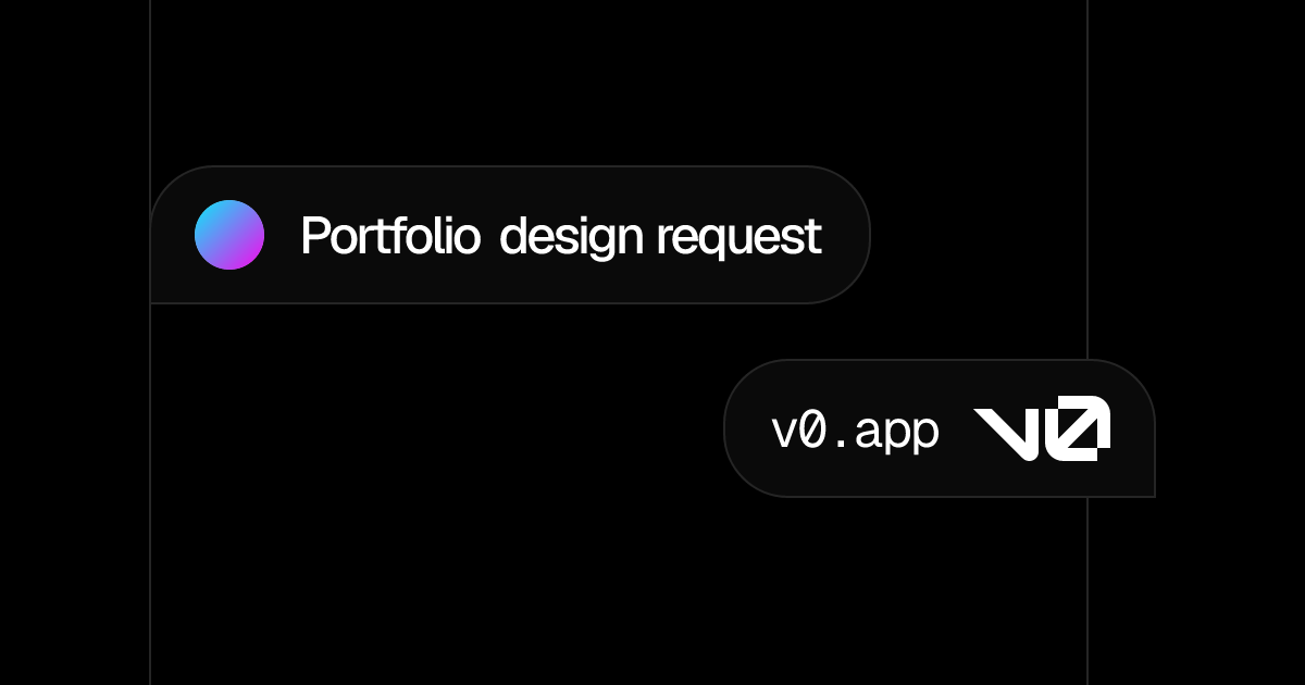 Portfolio design request - v0 by Vercel