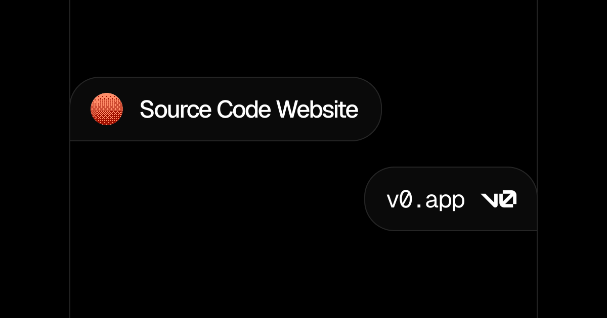 Source Code Website - v0 by Vercel