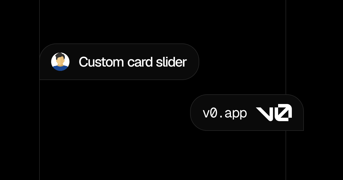 Custom card slider - v0 by Vercel