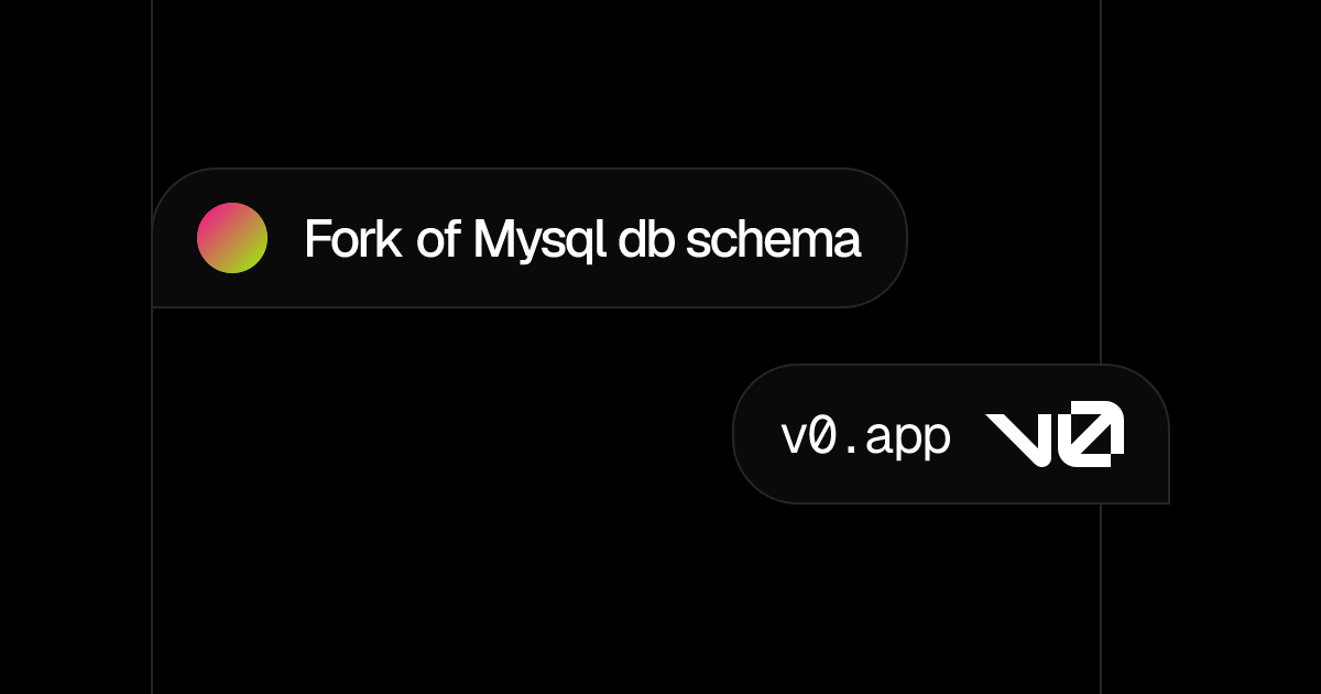 Fork Of Mysql Db Schema V0 By Vercel 4004