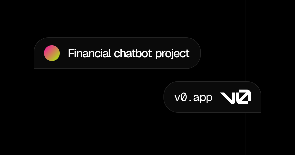 Financial chatbot project - v0 by Vercel