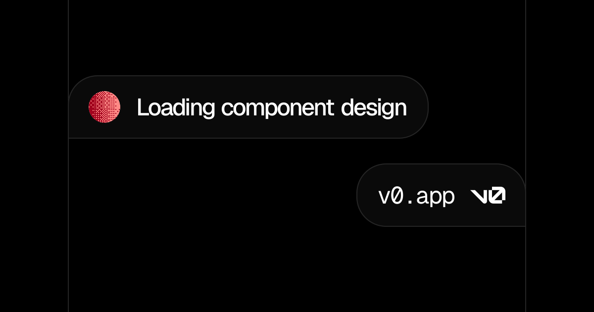 Loading component design - v0 by Vercel