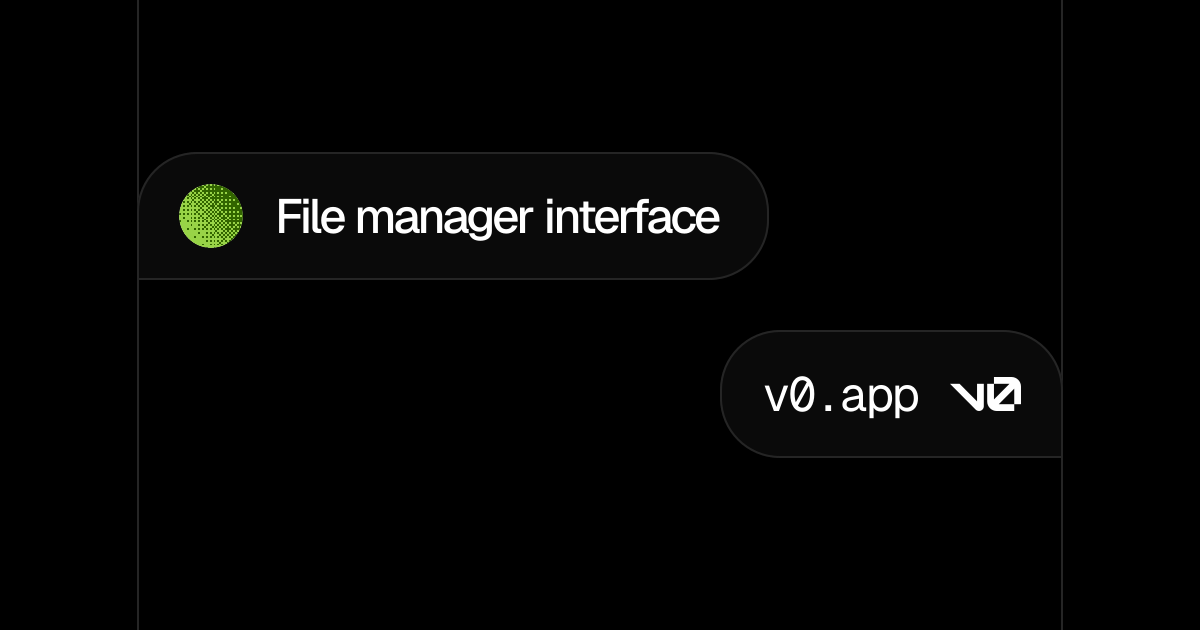 File manager interface - v0 by Vercel