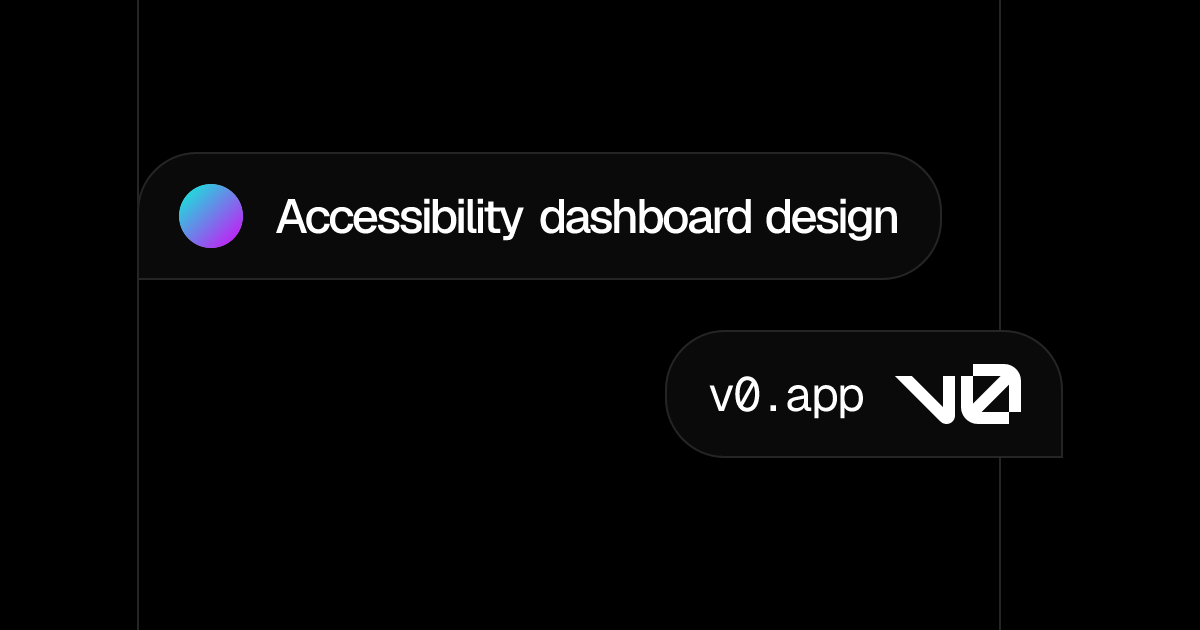 Accessibility dashboard design - v0 by Vercel