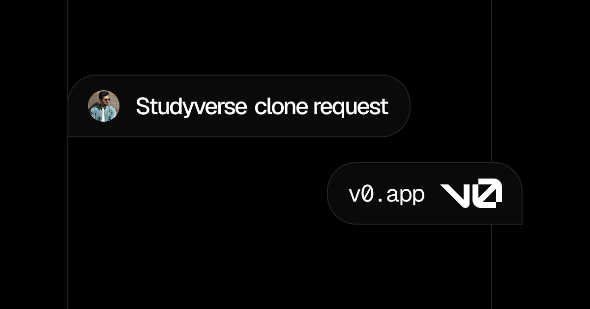 Studyverse clone request - v0 by Vercel
