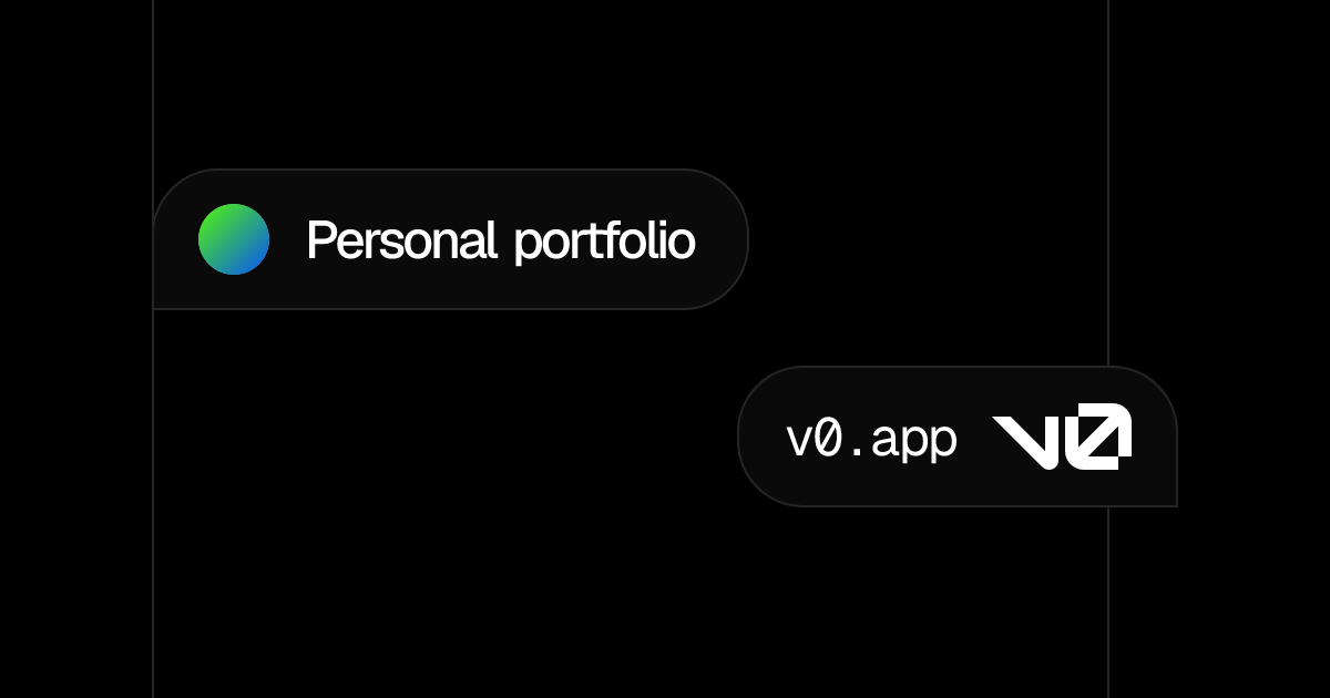 Personal portfolio - v0 by Vercel
