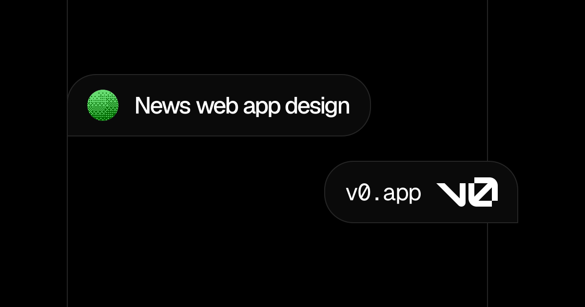 News web app design - v0 by Vercel