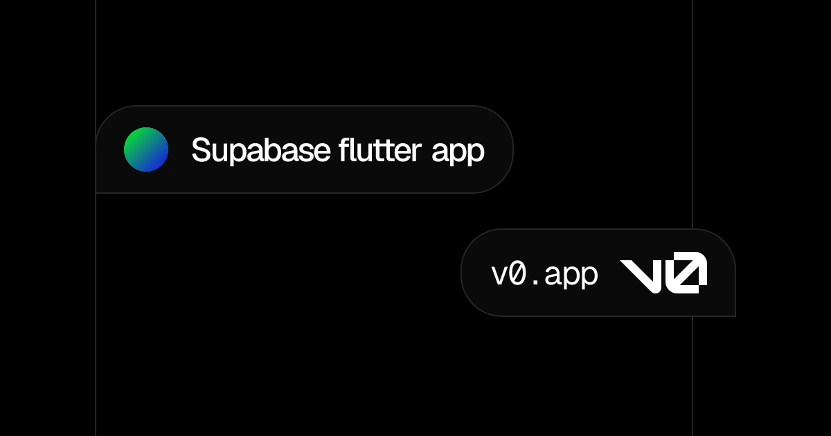 Supabase flutter app - v0 by Vercel