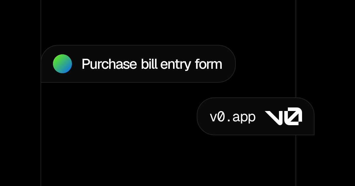 Purchase bill entry form - v0 by Vercel