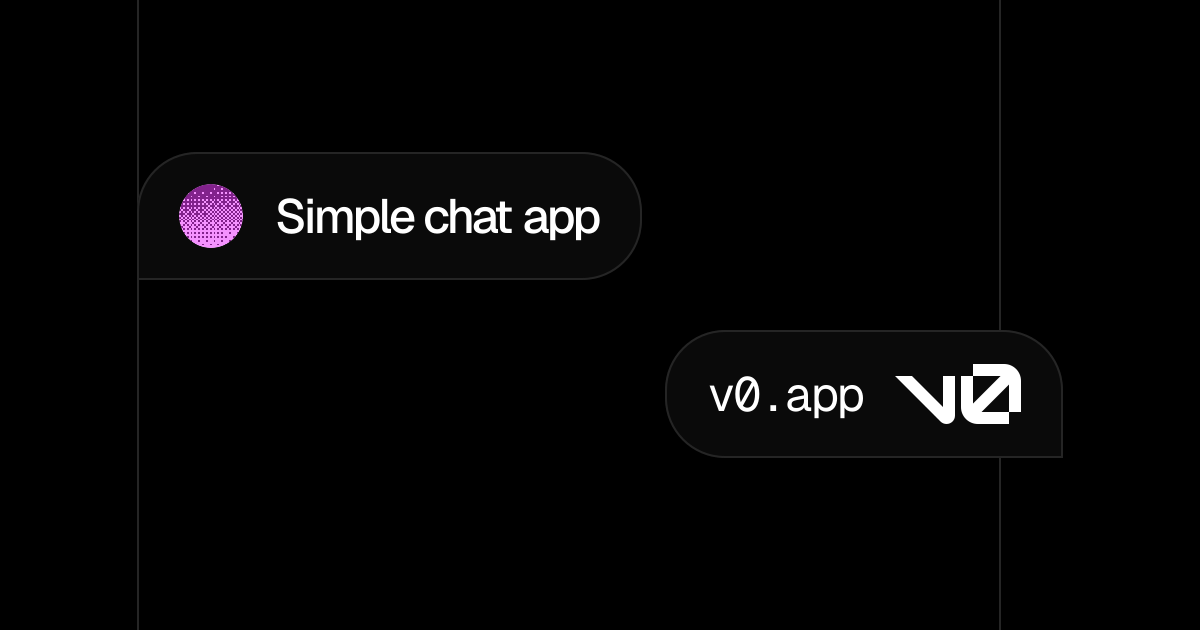 Simple chat app - v0 by Vercel