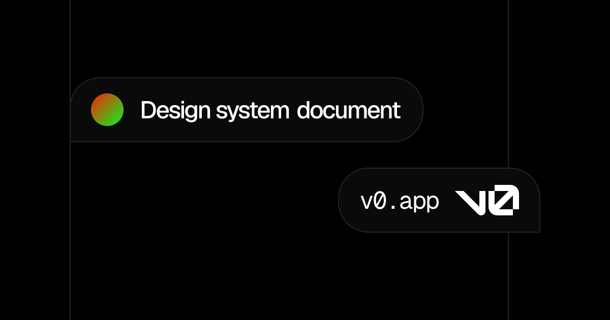 Design system document - v0 by Vercel