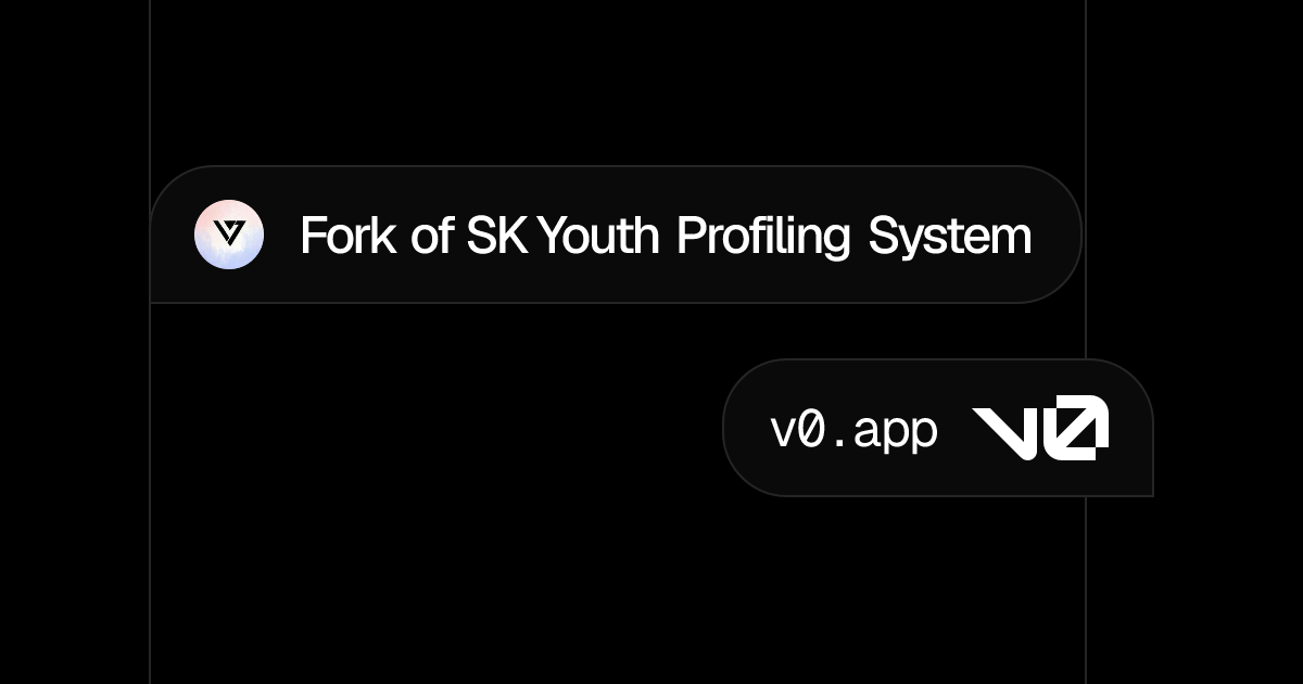 Fork of SK Youth Profiling System - v0 by Vercel