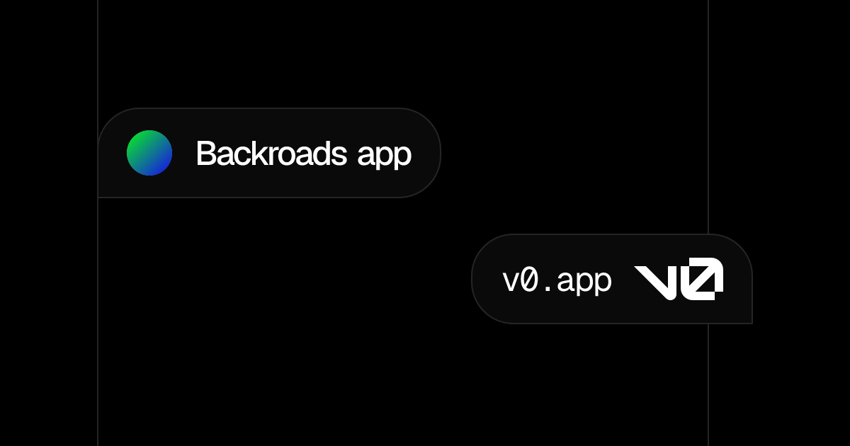 Backroads app - v0 by Vercel