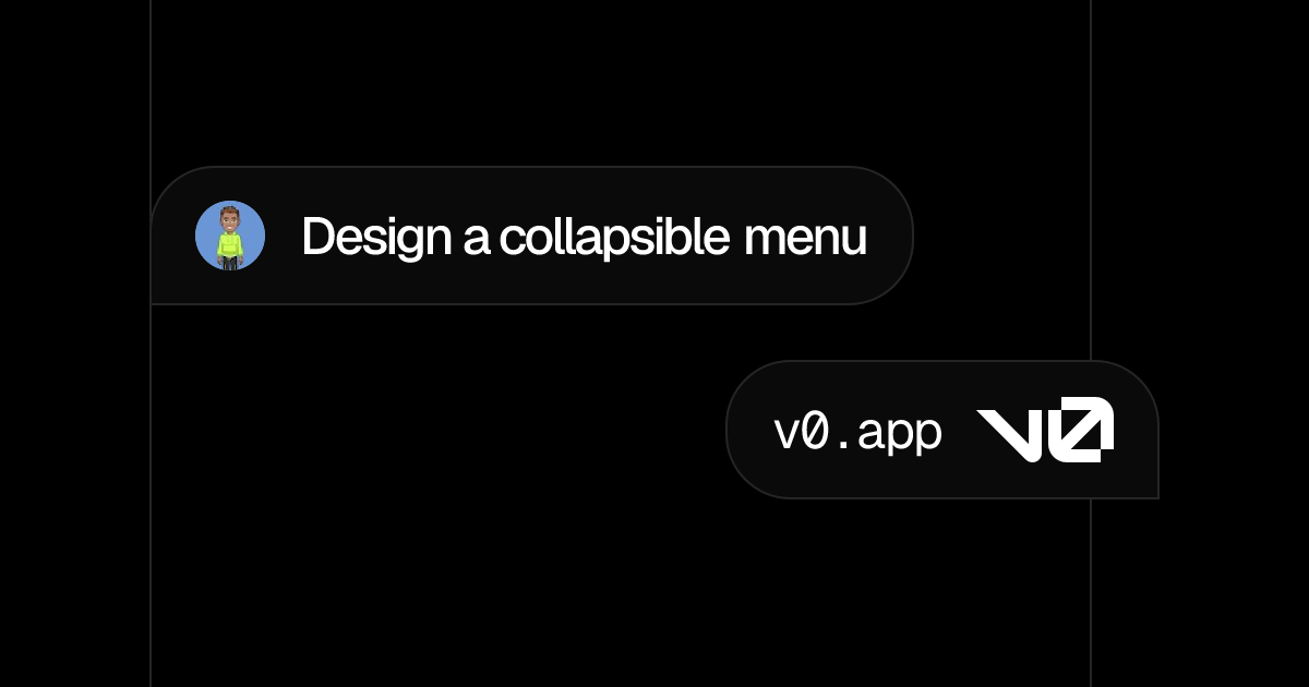 Design a collapsible menu - v0 by Vercel