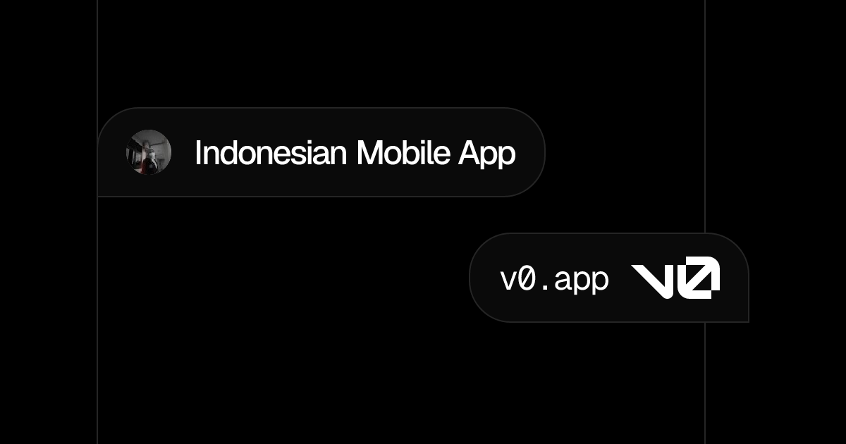 Indonesian Mobile App - v0 by Vercel