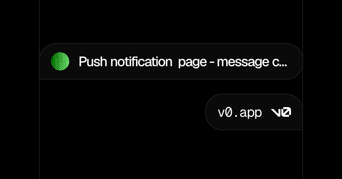 Push notification page - message center_v3 - v0 by Vercel