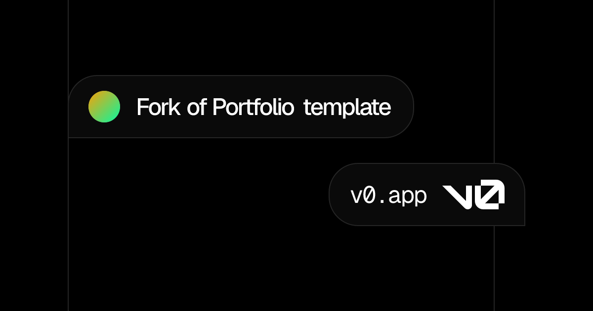 Fork of Portfolio template - v0 by Vercel