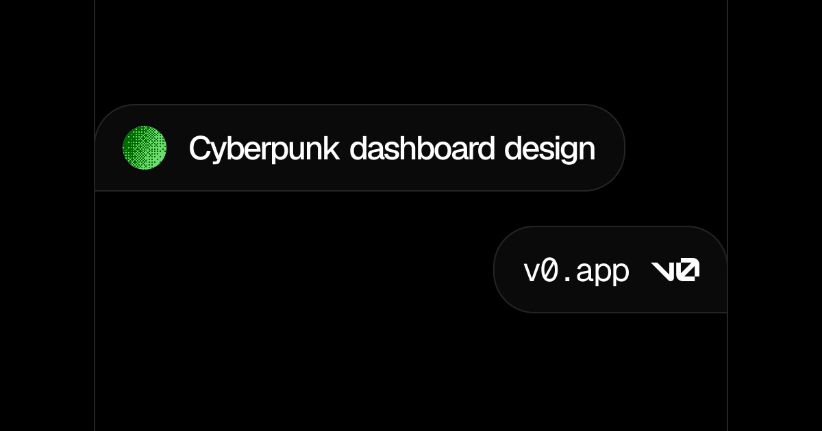 Cyberpunk dashboard design - v0 by Vercel