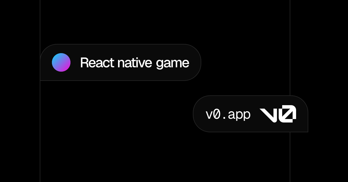React native game - v0 by Vercel